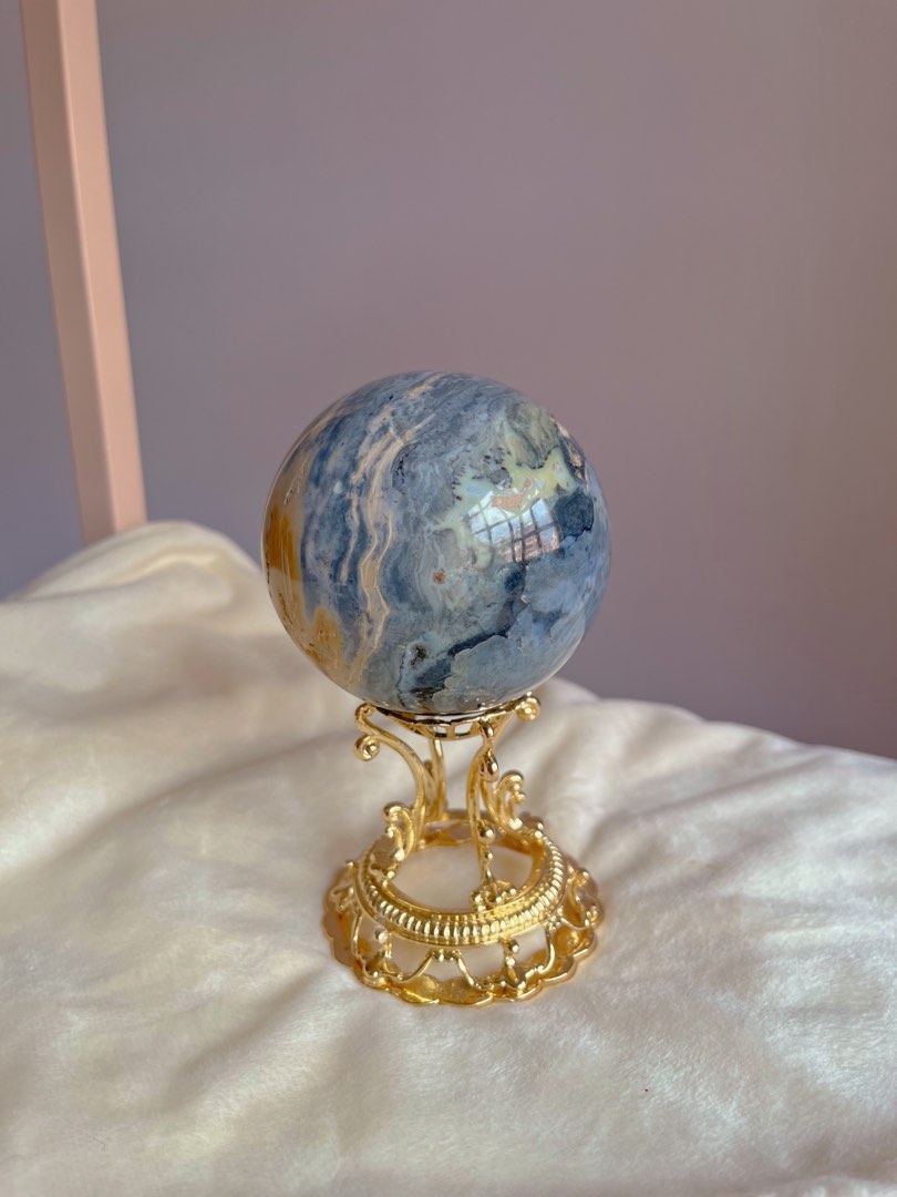 Van Gogh Starry Night Sea Jasper Sphere (Collector’s Grade!), Women's ...