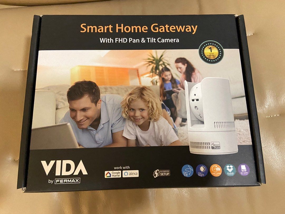 VIDA Smart Home Gateway (with built-in Pan & Tilt Camera), Furniture ...