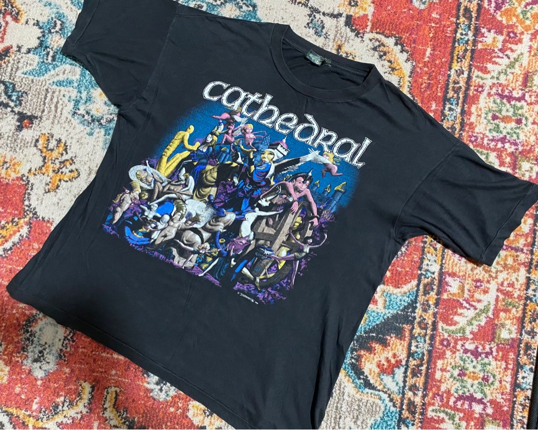 Vintage 1992 Cathedral The Ethereal Mirror Album Promo Shirt, Men's ...