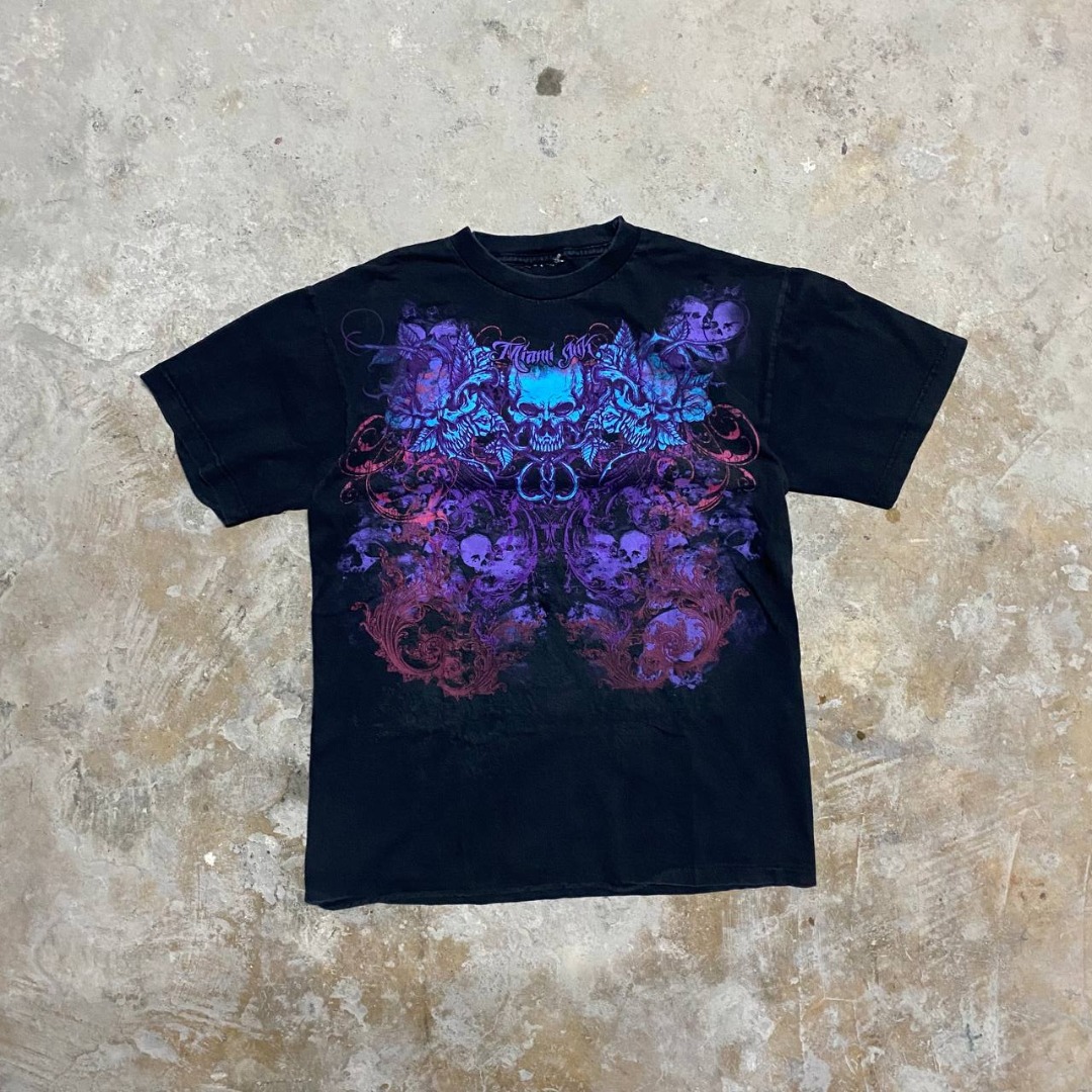 Vintage Miami Ink Graphic T-shirt, Men's Fashion, Tops & Sets, Tshirts ...