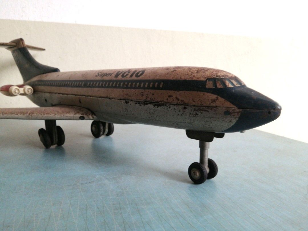 Vintage Super VC10 G-ASGA Airplane Made in Japan Modern Toys Tin Toy, Hobbies & Toys ...