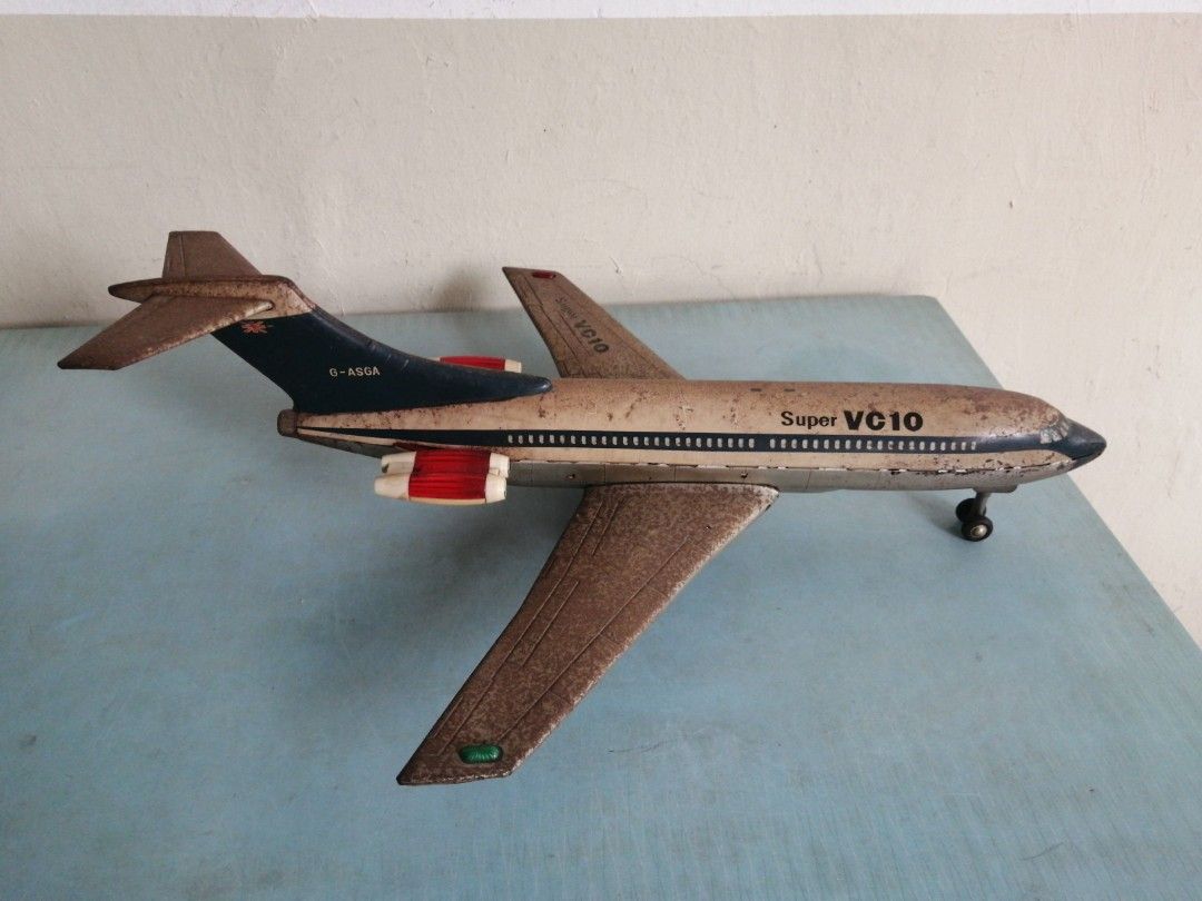Vintage Super VC10 G-ASGA Airplane Made in Japan Modern Toys Tin Toy, Hobbies & Toys ...