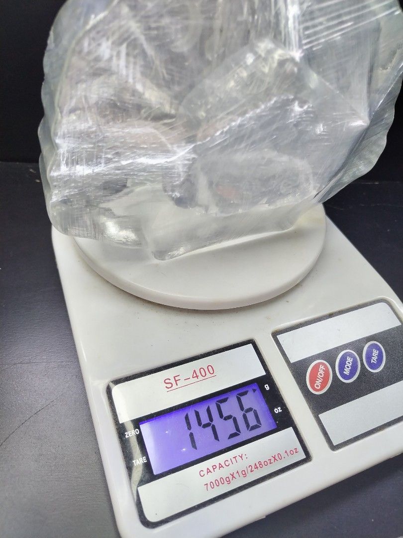 Vintage thick and heavy block glass vase, Furniture & Home Living, Home ...