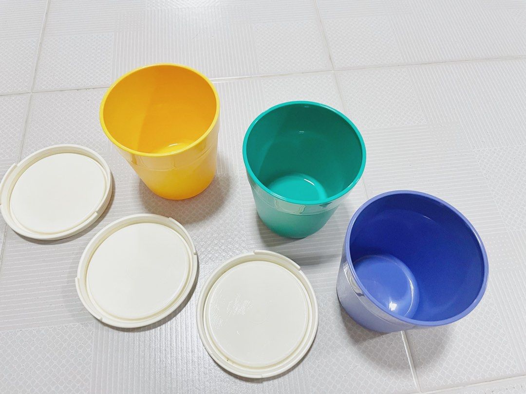 Vintage Tupperware Container Cups food drink storage, Furniture & Home Living, Kitchenware ...