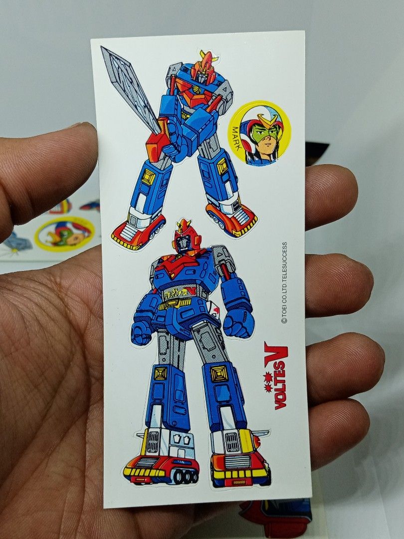 Vintage Voltes V Sticker Set (4pcs), Hobbies & Toys, Memorabilia ...