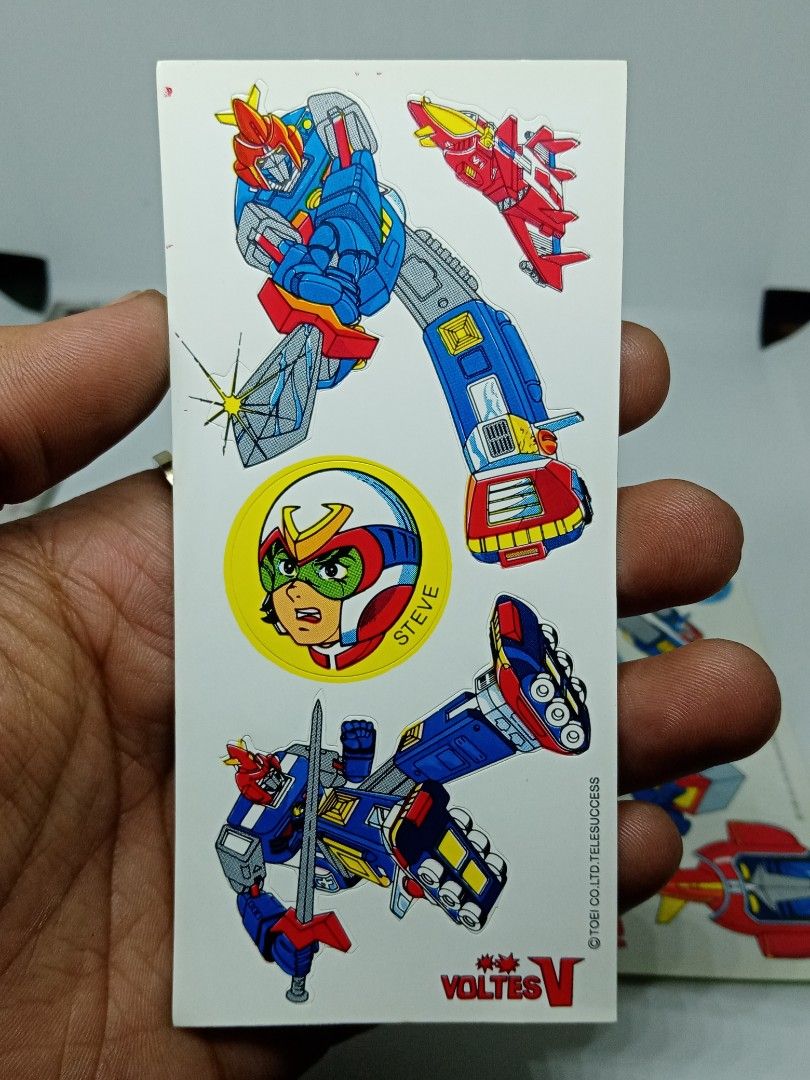 Vintage Voltes V Sticker Set (4pcs), Hobbies & Toys, Memorabilia ...