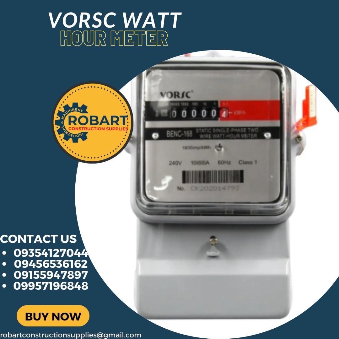 VORSC WATT HOUR METER, Commercial & Industrial, Construction Tools ...
