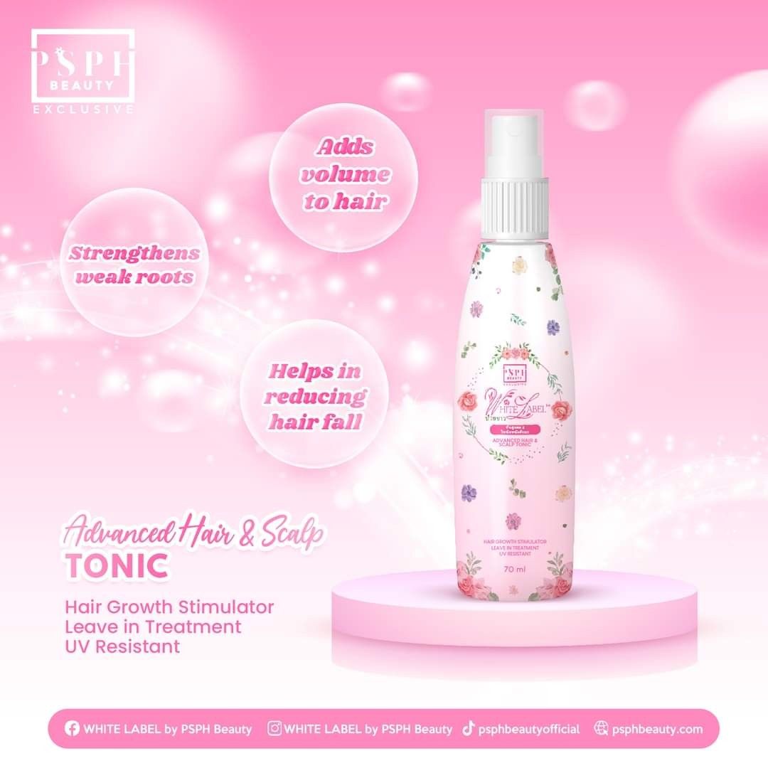 WHITE LABEL by PSPH Beauty Mousse Shampoo Hair Tonic Detox Hair ...