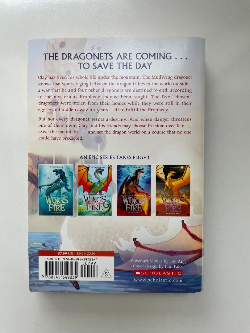 Wings of Fire : The Dragonet Prophecy, Hobbies & Toys, Books ...