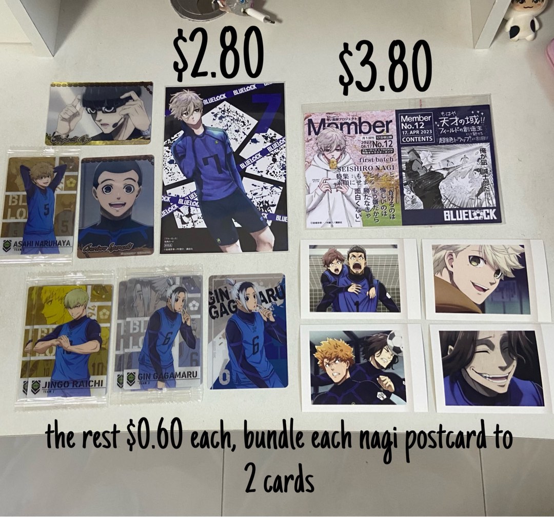 SEE NEW LISTING! [wts/wtt] blue lock nagi postcards, wafer cards ...