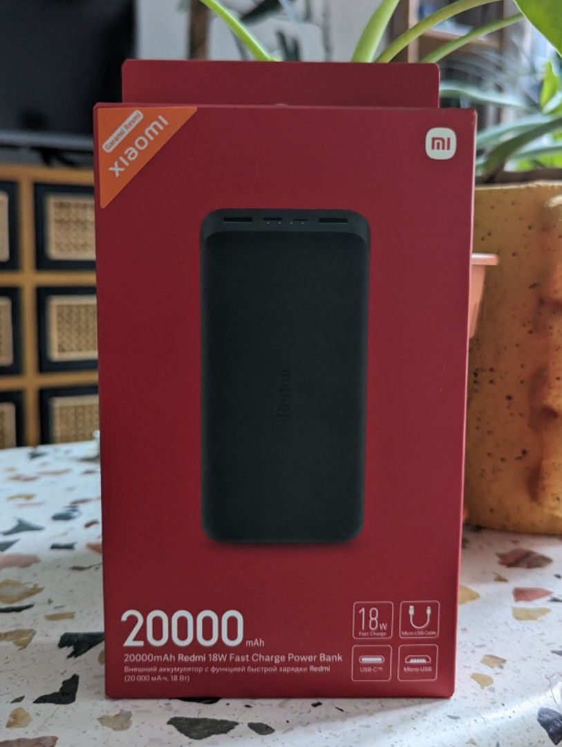 Xiaomi 20000mAh Redmi 18W Fast Charge Powerbank, Mobile Phones ...
