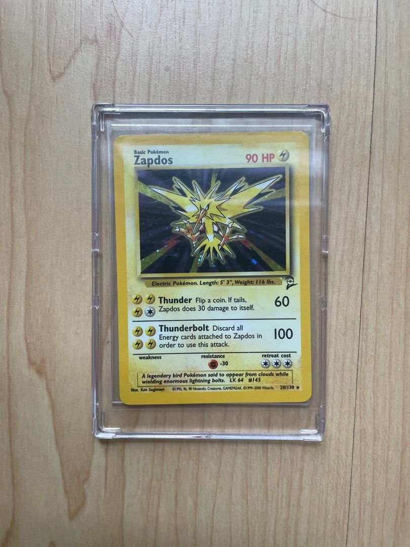Zapdos Pokemon TCG Base Set 2, Hobbies & Toys, Toys & Games on Carousell