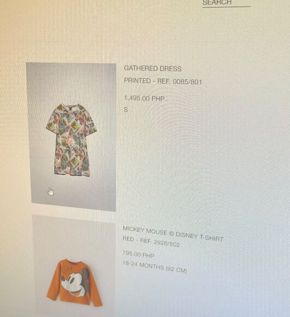 Zara Disney Mickey Mouse Gathered Dress on Carousell
