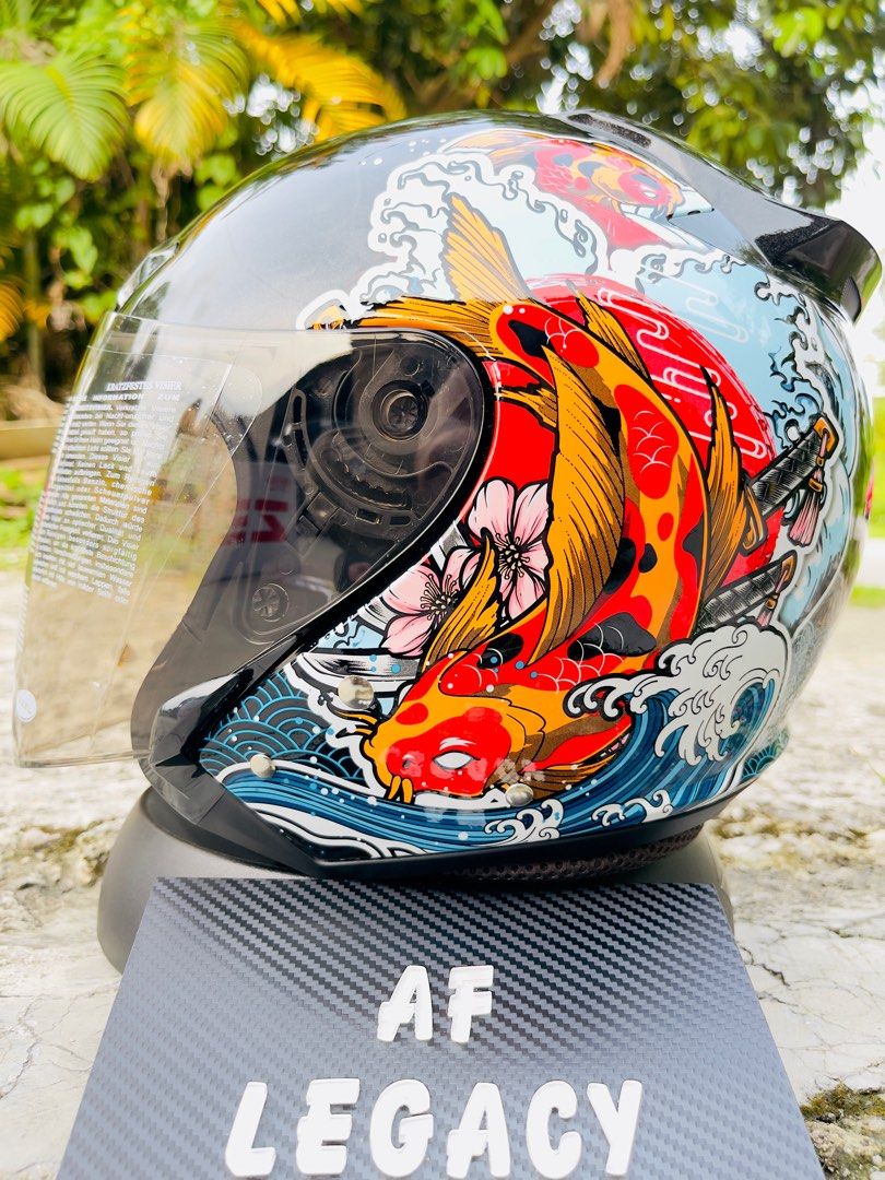 ZEUS KOI BLACK (S), Motorcycles, Motorcycle Accessories on Carousell