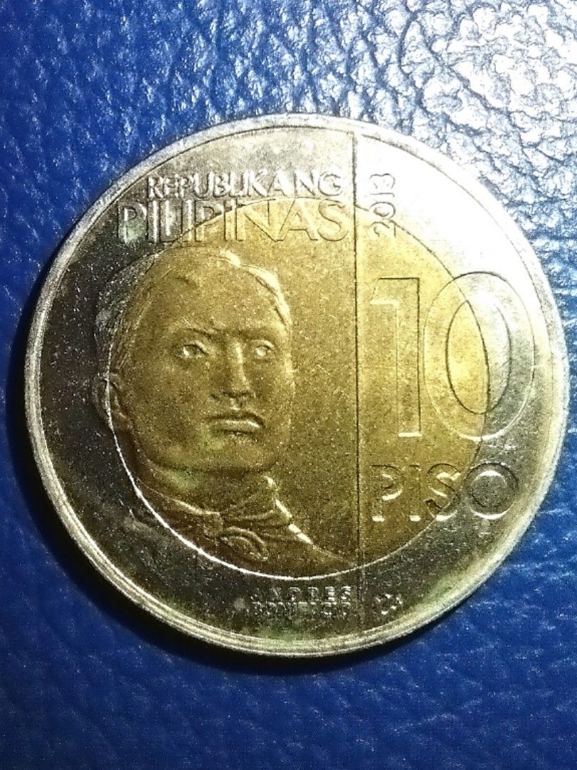 10 Peso General Malvar and Andres Bonifacio 150 Years Commemorative ...