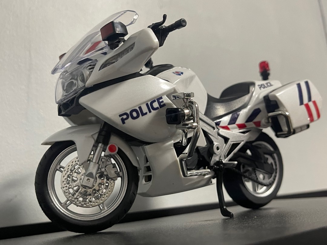 1:12 Traffic Police TP Bike Motorcycle Patrol Diecast Model, Hobbies ...