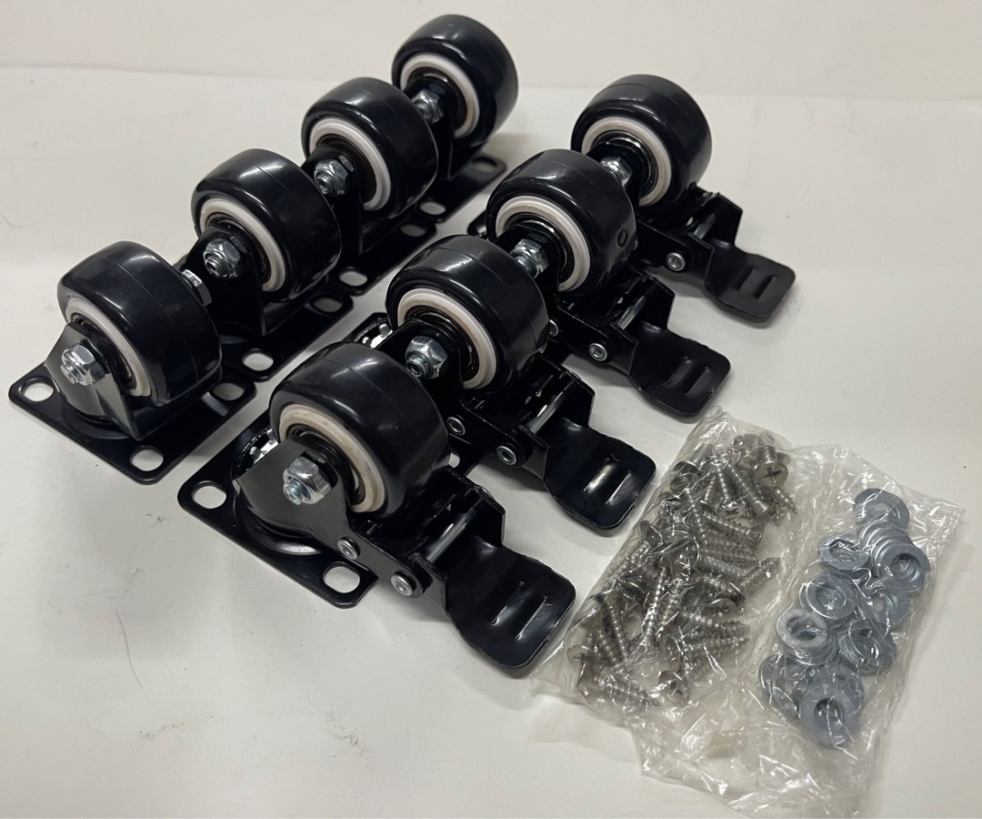 1.5 inch Trolly Castor Wheels, Furniture & Home Living, Home ...