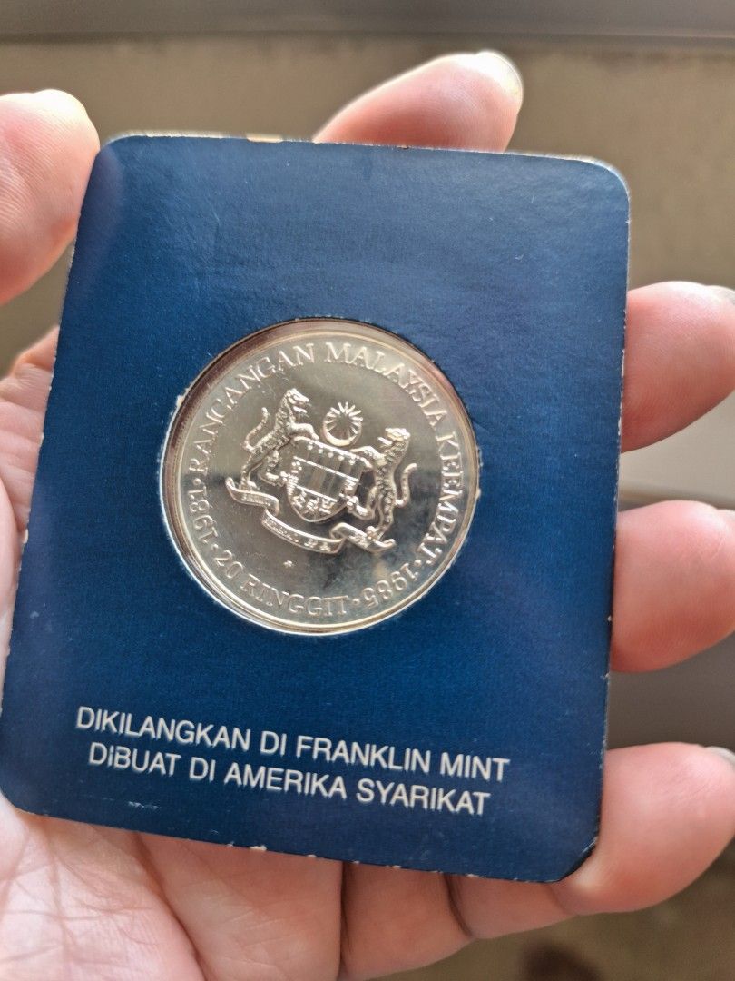 20 ringgit silver Malaysia currency twenty dollars old coins 1985,4th ...