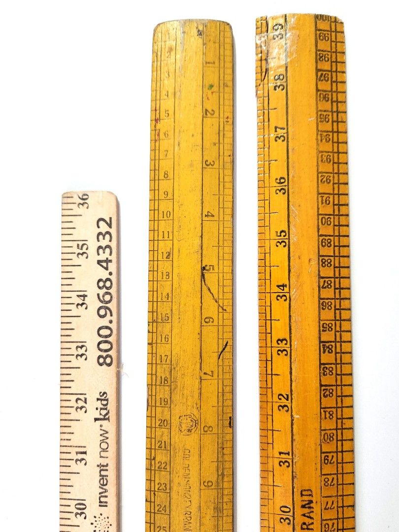 1m Wooden Long Ruler Used for Teaching/ Clothes Making, Hobbies & Toys ...