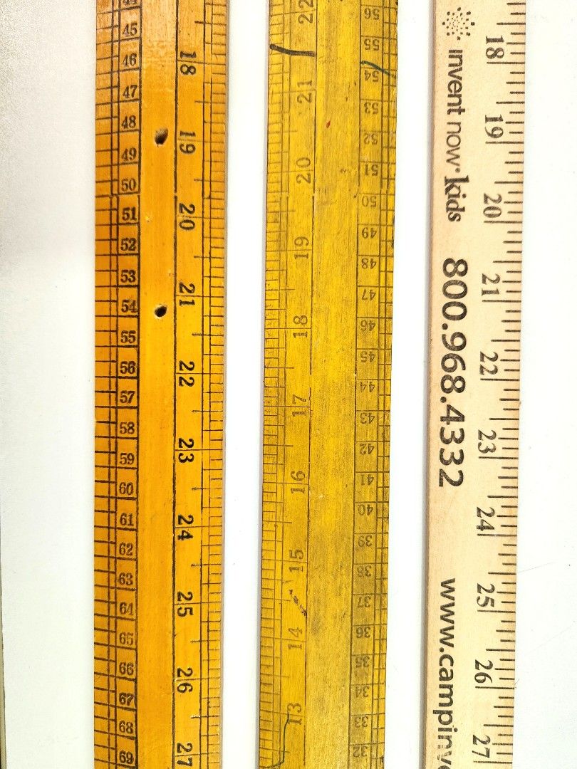 1m Wooden Long Ruler Used for Teaching/ Clothes Making, Hobbies & Toys ...