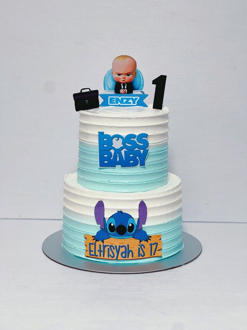 2 tier 2 theme Cake, Food & Drinks, Homemade Bakes on Carousell