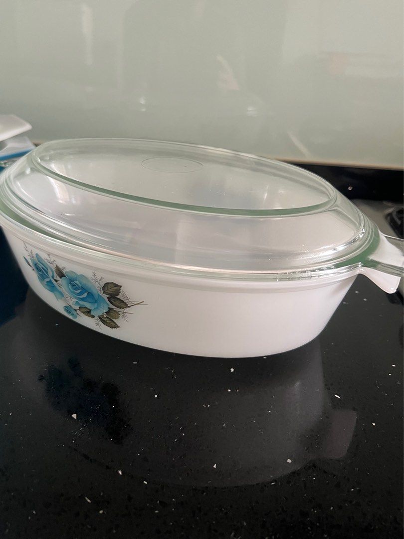 2 Vintage Pyrex, 1 Phoenix oval casseroles, Furniture & Home Living ...