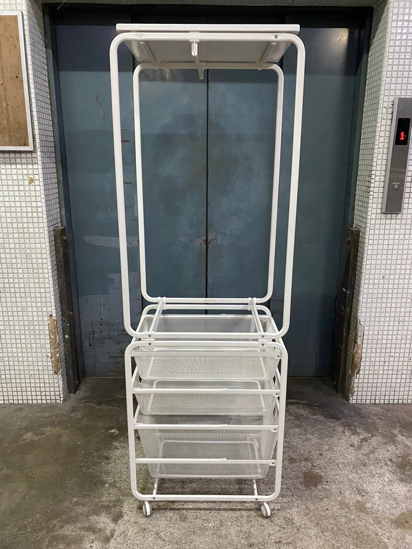 4x IKEA Algot clothing and laundry rack, Furniture & Home Living, Home ...