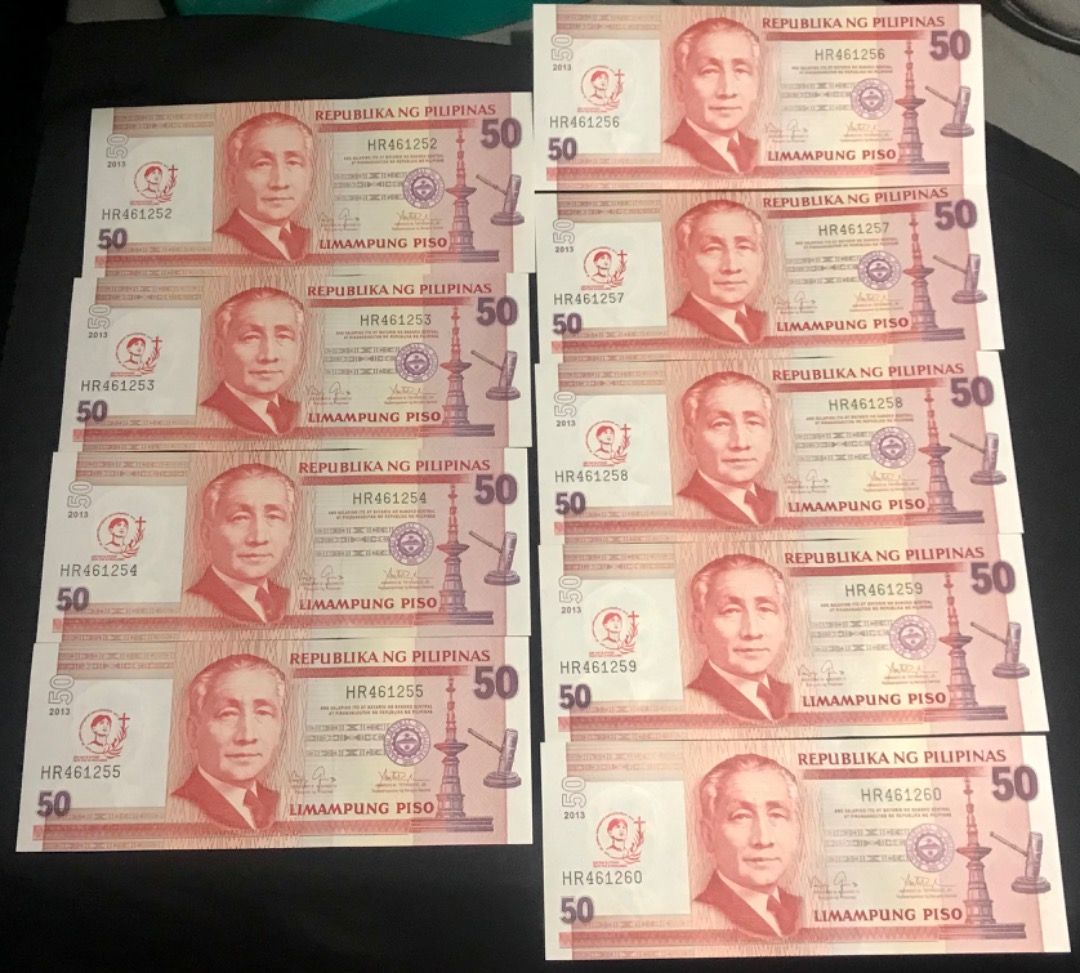 UNC 50 piso NDS overprint San Pedro Calungsod (each), Hobbies & Toys ...