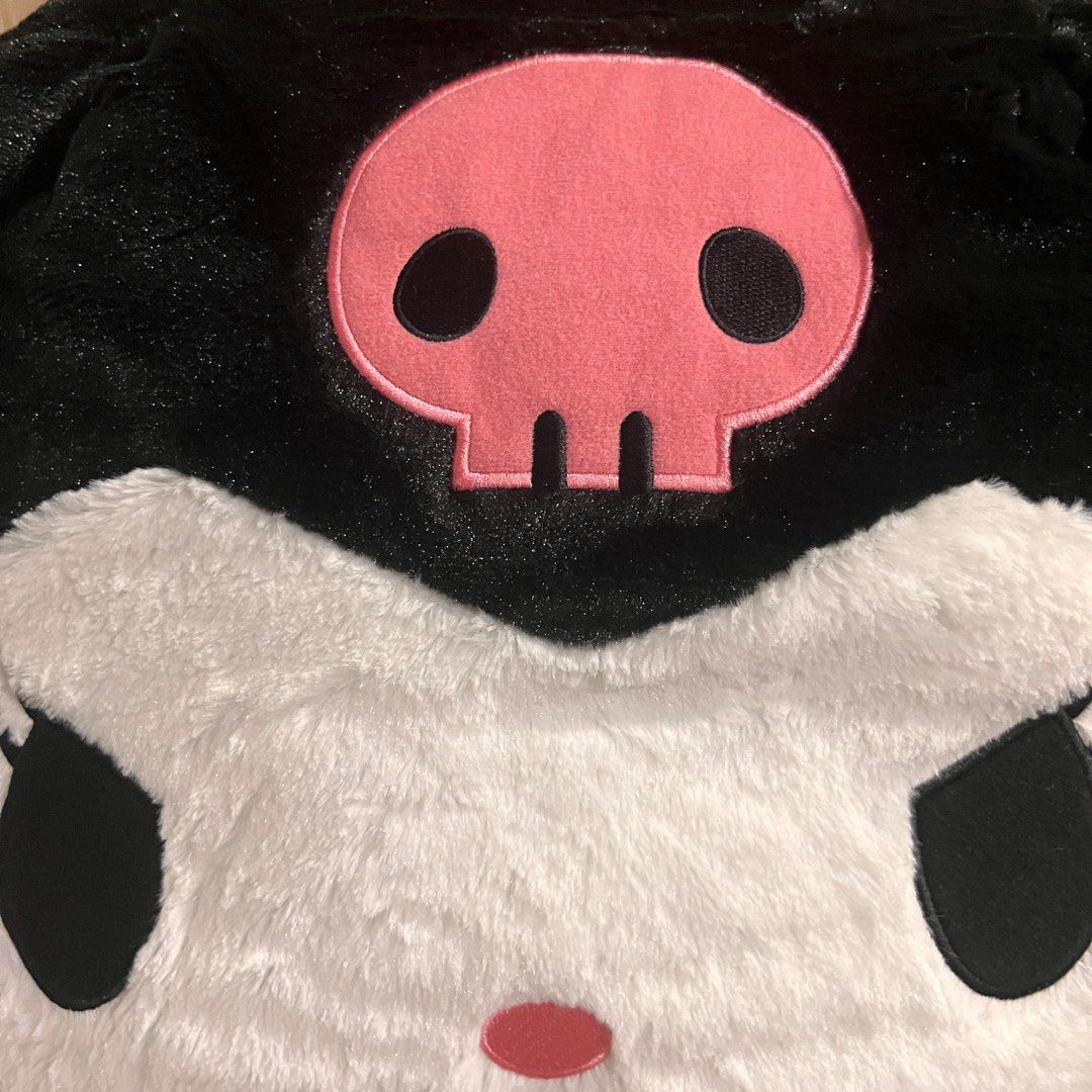 50CM SUPER HUGE Kuromi Skull Head Shiny Sparkling Dome m giga zakka ...