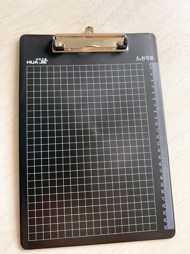 A4 plastic file clipboard pocket file, Hobbies & Toys, Stationery ...