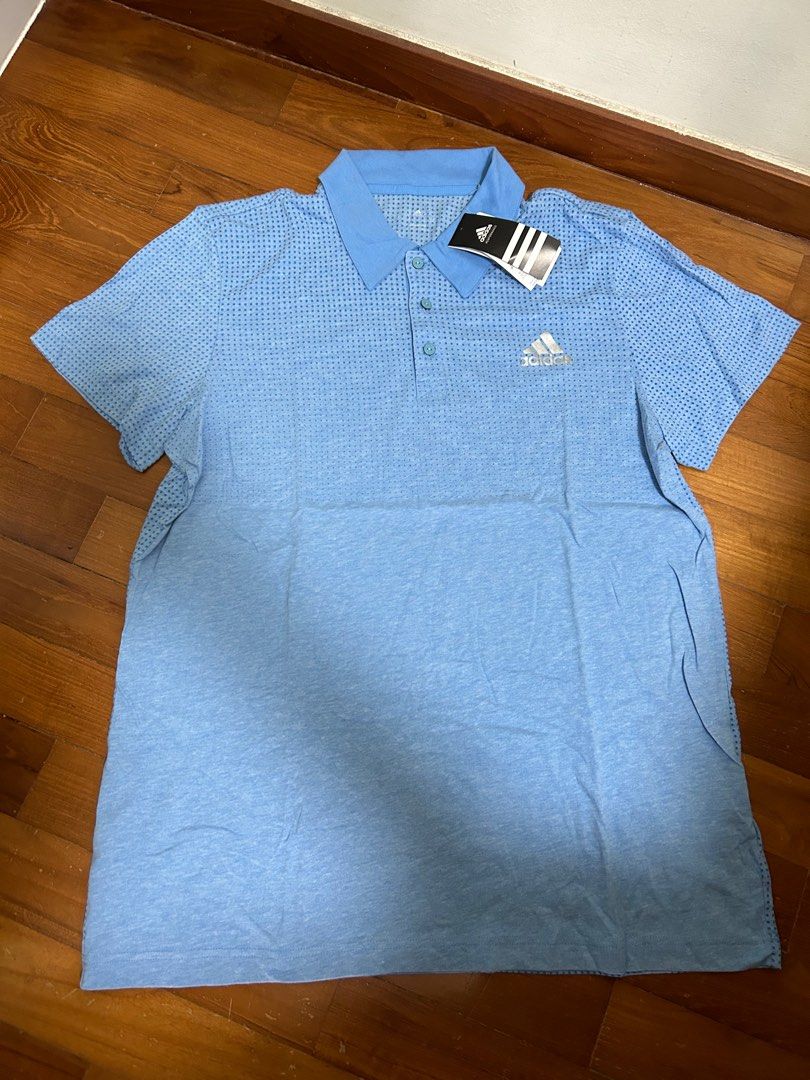 Adidas blue polo tee, Men's Fashion, Tops & Sets, Tshirts & Polo Shirts ...