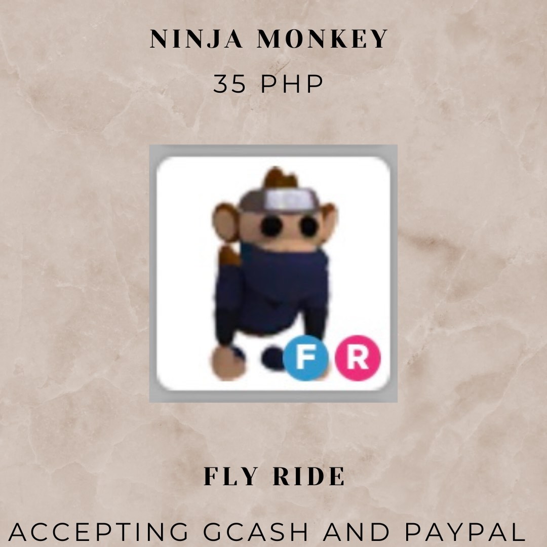 Adopt Me Pets |Ninja Monkey, Video Gaming, Gaming Accessories, In-Game ...