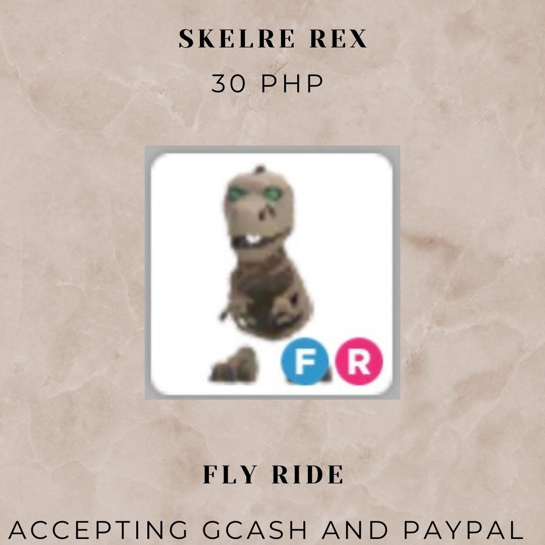 Adopt Me Pets |Skele Rex, Video Gaming, Gaming Accessories, In-Game ...