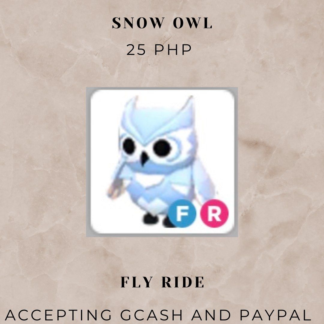Adopt Me Pets |Snow Owl on Carousell