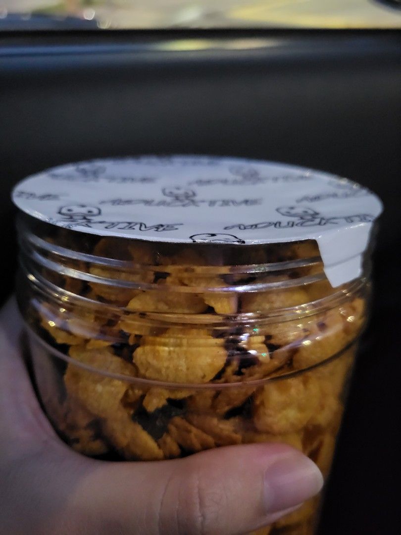 Aducktive salted egg cornflakes, baby rolls, mushroom crisp, Food ...