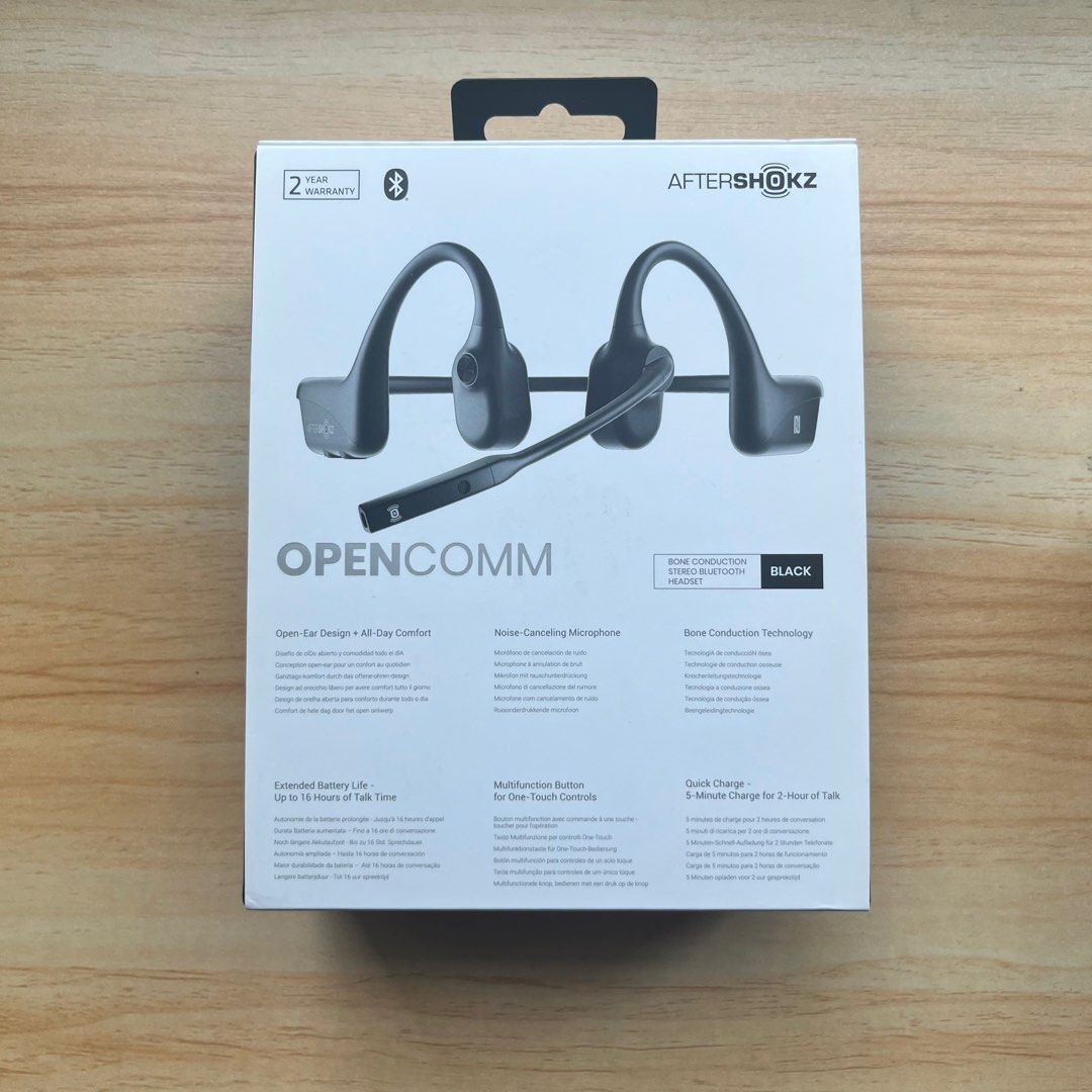 Aftershokz Shokz Opencomm, Audio, Headphones & Headsets on Carousell