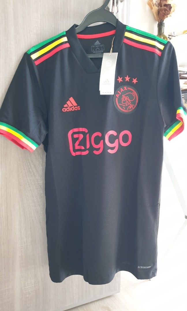 Ajax Amsterdam Bob Marley 3rd Kit Authentic, Men's Fashion, Activewear ...