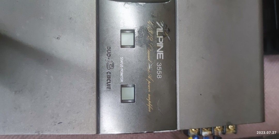 ALPINE 3558 4/3/2 CHANNEL Class a power amplifier made in japan, 音響器材 ...