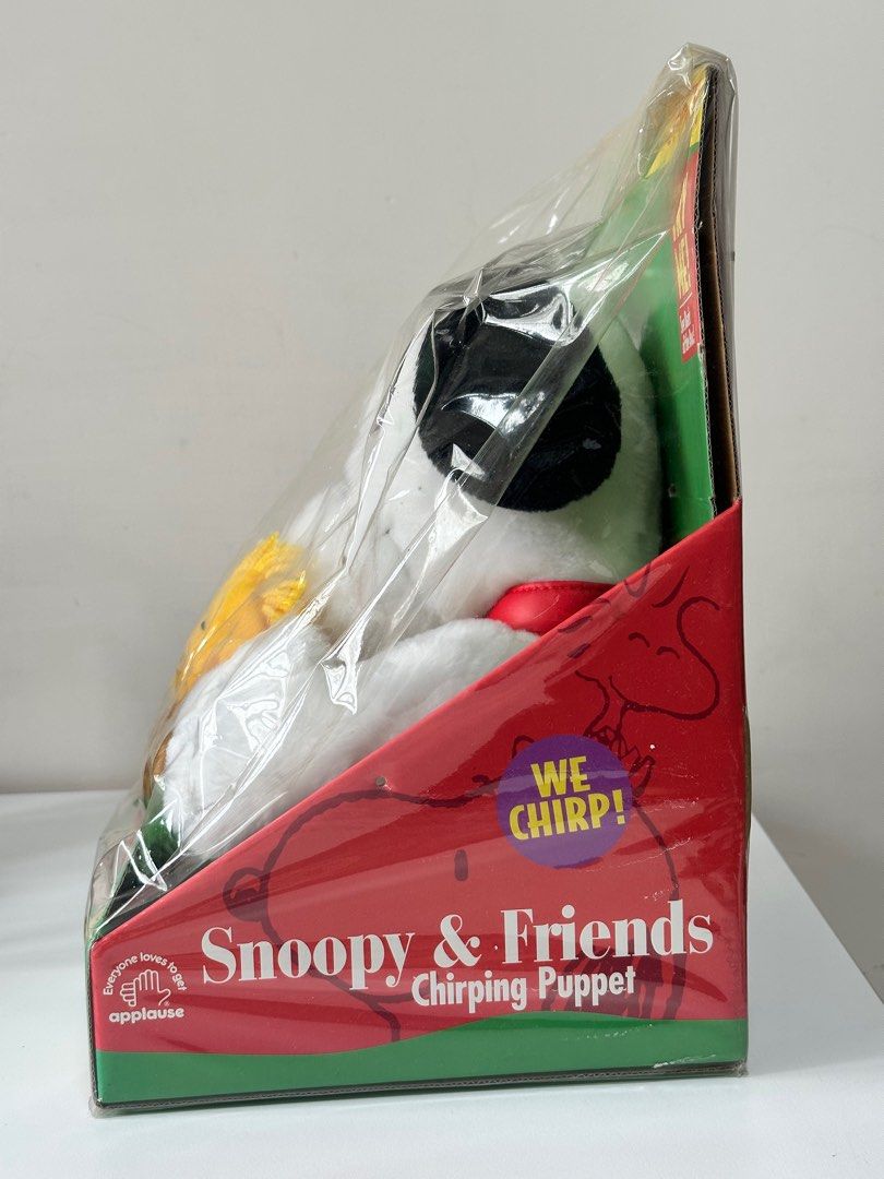APPLAUSE Snoopy & Friends Chirping PLUSH Puppet, 興趣及遊戲, 玩具 & 遊戲類 ...