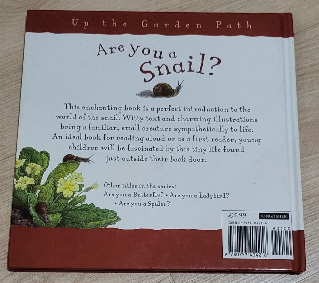 ARE YOU A SNAIL?, Hobbies & Toys, Books & Magazines, Children's Books ...