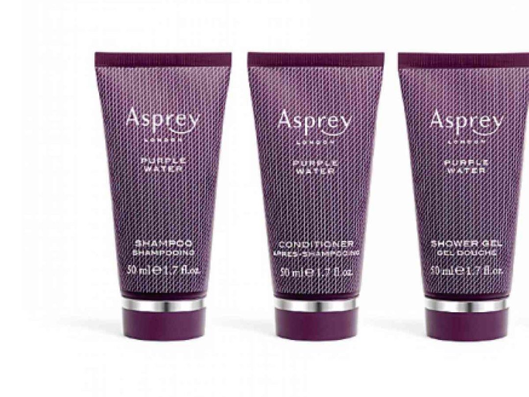 Asprey travel size shampoo/conditioner/shower gel, Beauty & Personal ...