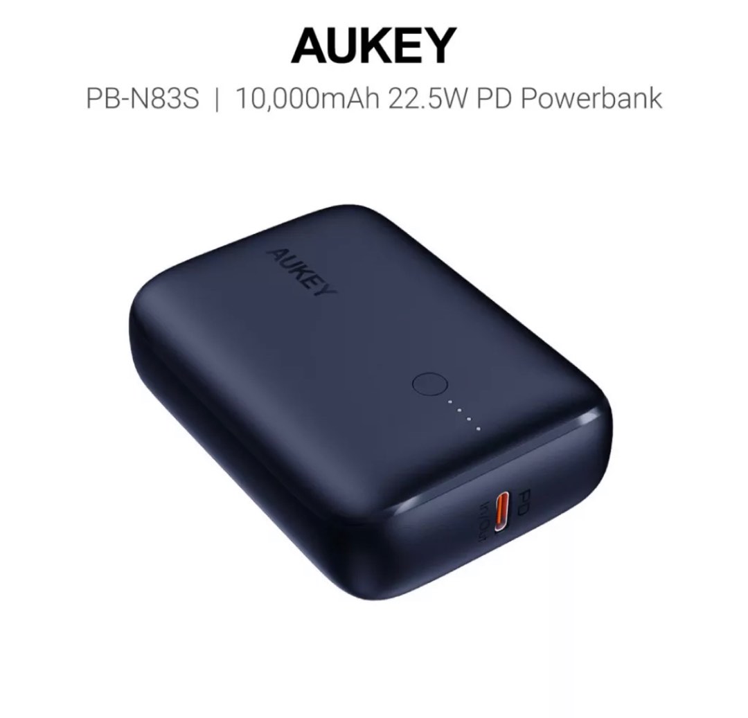 Aukey Power Bank 10000mAh - black, Mobile Phones & Gadgets, Mobile & Gadget Accessories, Power ...