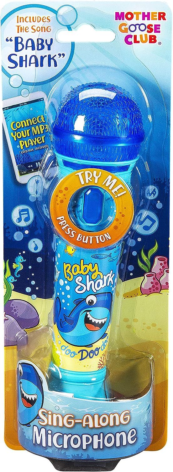 Baby Shark Singalong Microphone for Kids, Toy Microphone with Built-in ...