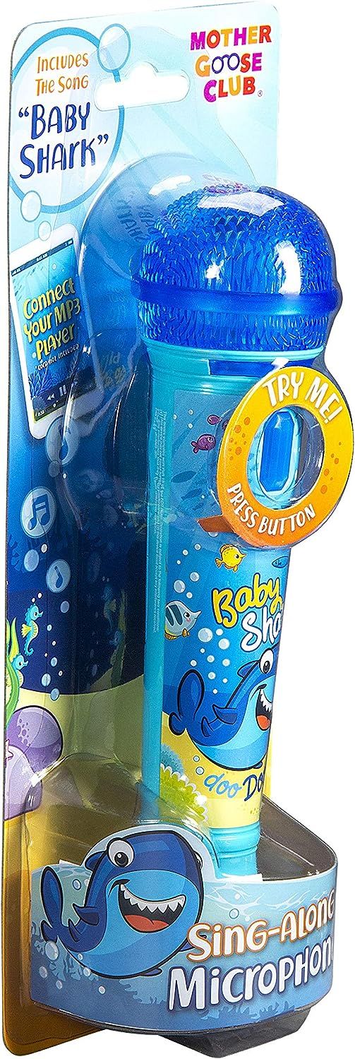 Baby Shark Singalong Microphone for Kids, Toy Microphone with Built-in ...