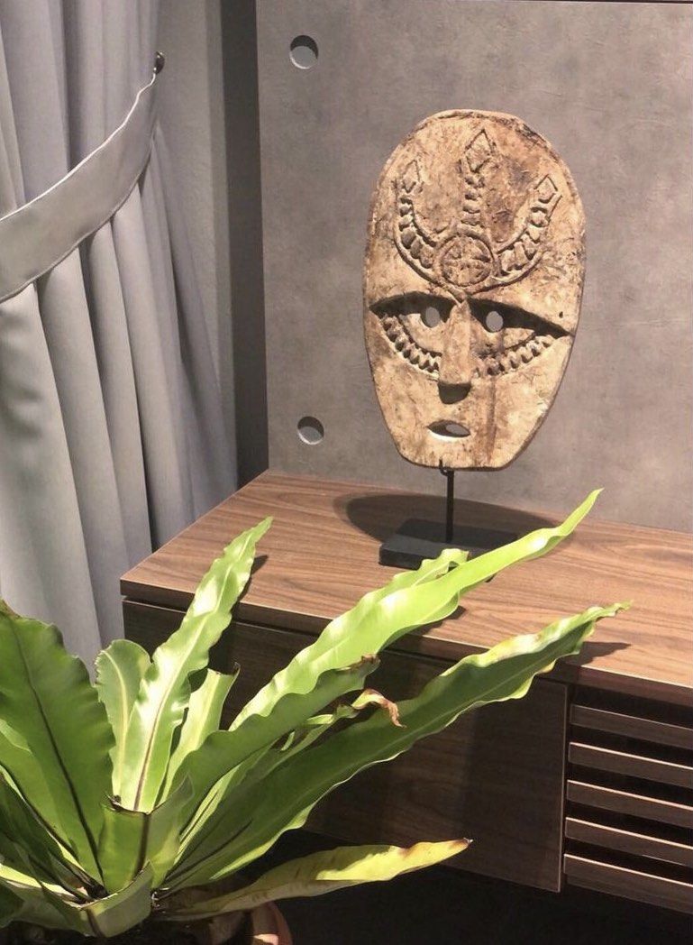 Bali Sacred Ethnic Tribal Mask Statue w Stand, Hobbies & Toys ...