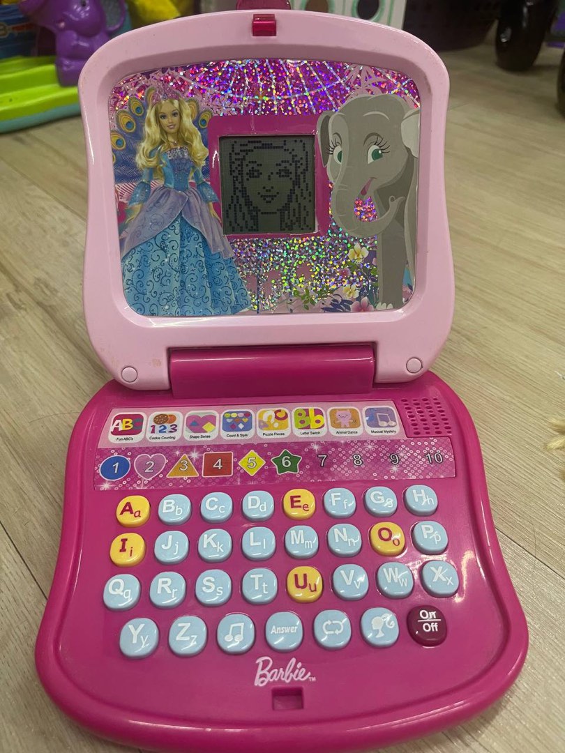BARBIE LAPTOP, Hobbies & Toys, Toys & Games on Carousell