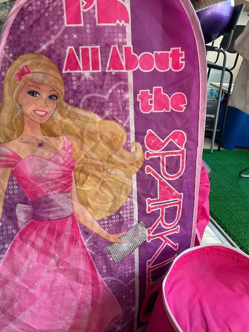 Barbie Tent Sleeping Bag, Sports Equipment, Hiking & Camping on Carousell