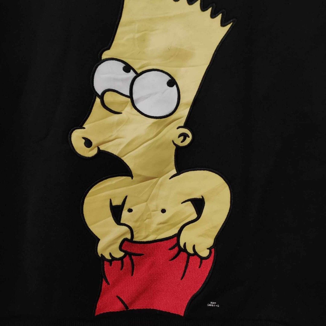 Bart Simpson Hoodie (Official Simpsons tag), Men's Fashion, Tops & Sets ...