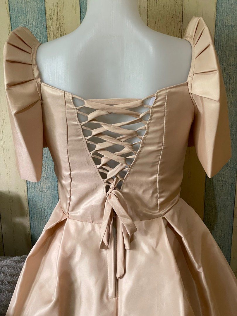 Beige Filipiniana Graduation Dress on Carousell