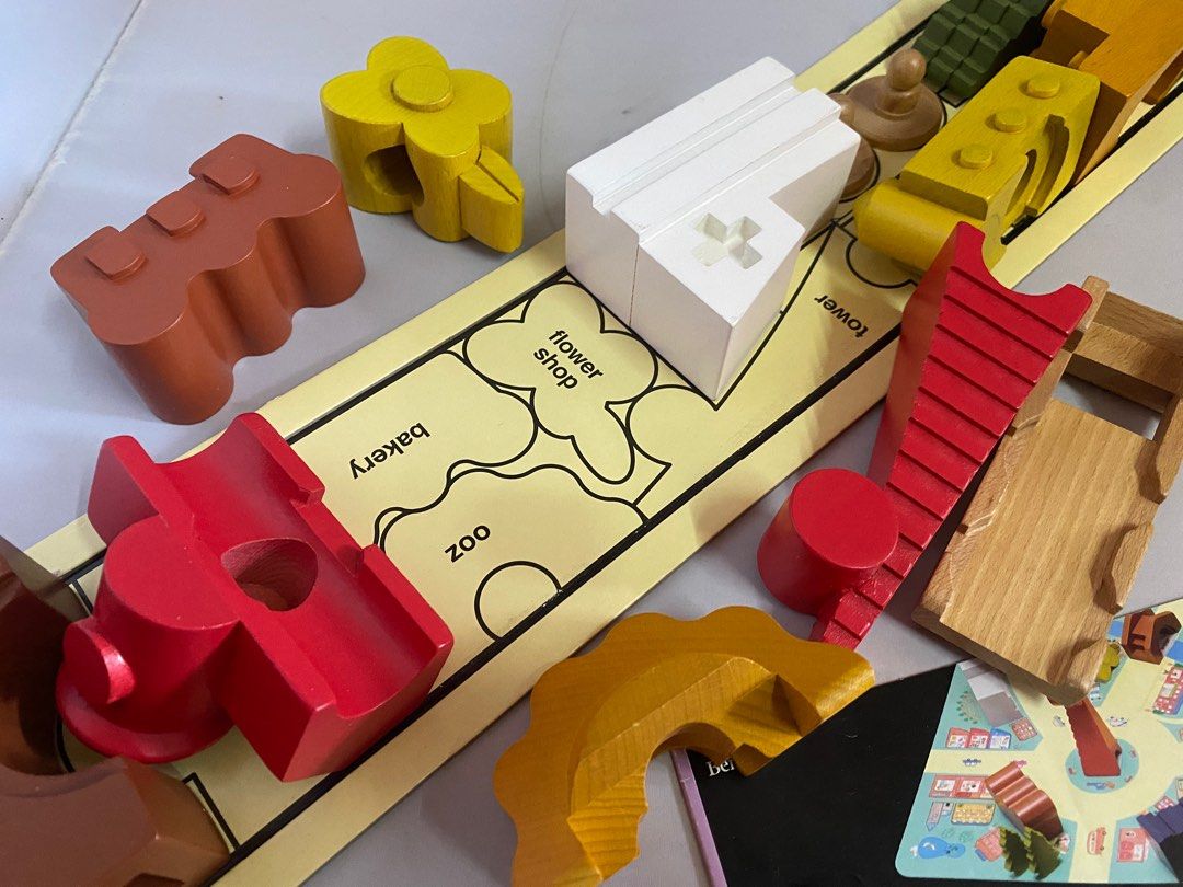 Benesse japan explore town stage 6 toys wooden blocks, Hobbies & Toys ...